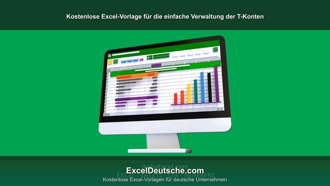 T-Konten Excel-Vorlage kostenlos für einfache Buchungen | ExcelDeutsche.com